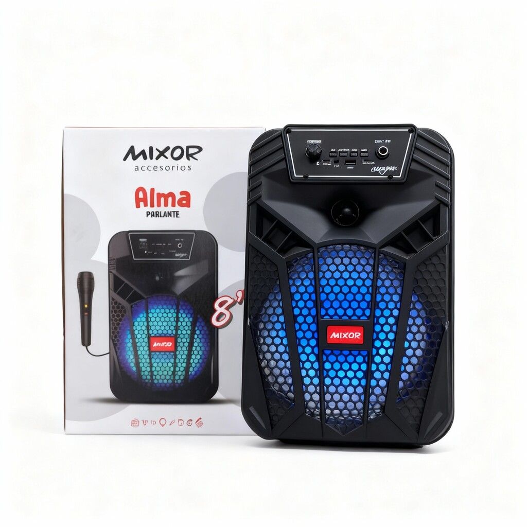 Parlante Mixor 8' ALMA USB/MSD - Bluetooth - Radio - MODM-0027 ...